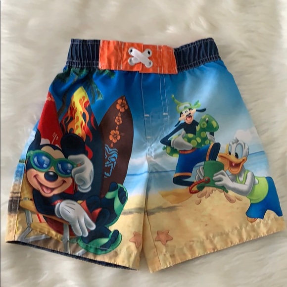 Disney | Swim | Disney Mickey Donald Duck Goofy Swim Trunks | Poshmark